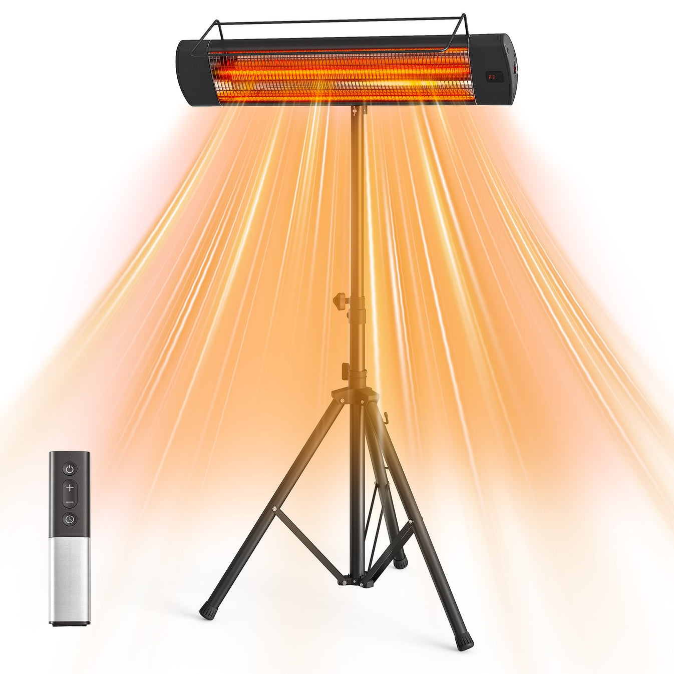 Heynemo Patio Heater for outdoor/Indoor Use, 1500W Electric Infrared H