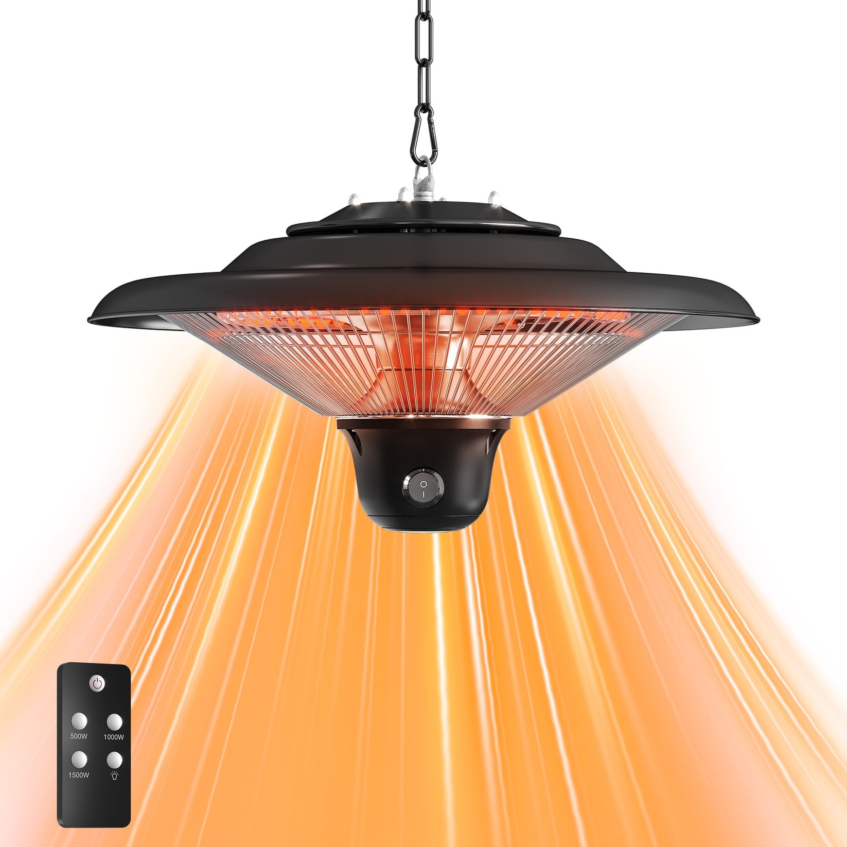 Heynemo Patio Heater with 3 Adjustable Modes, Ceiling Mounted Outdoor