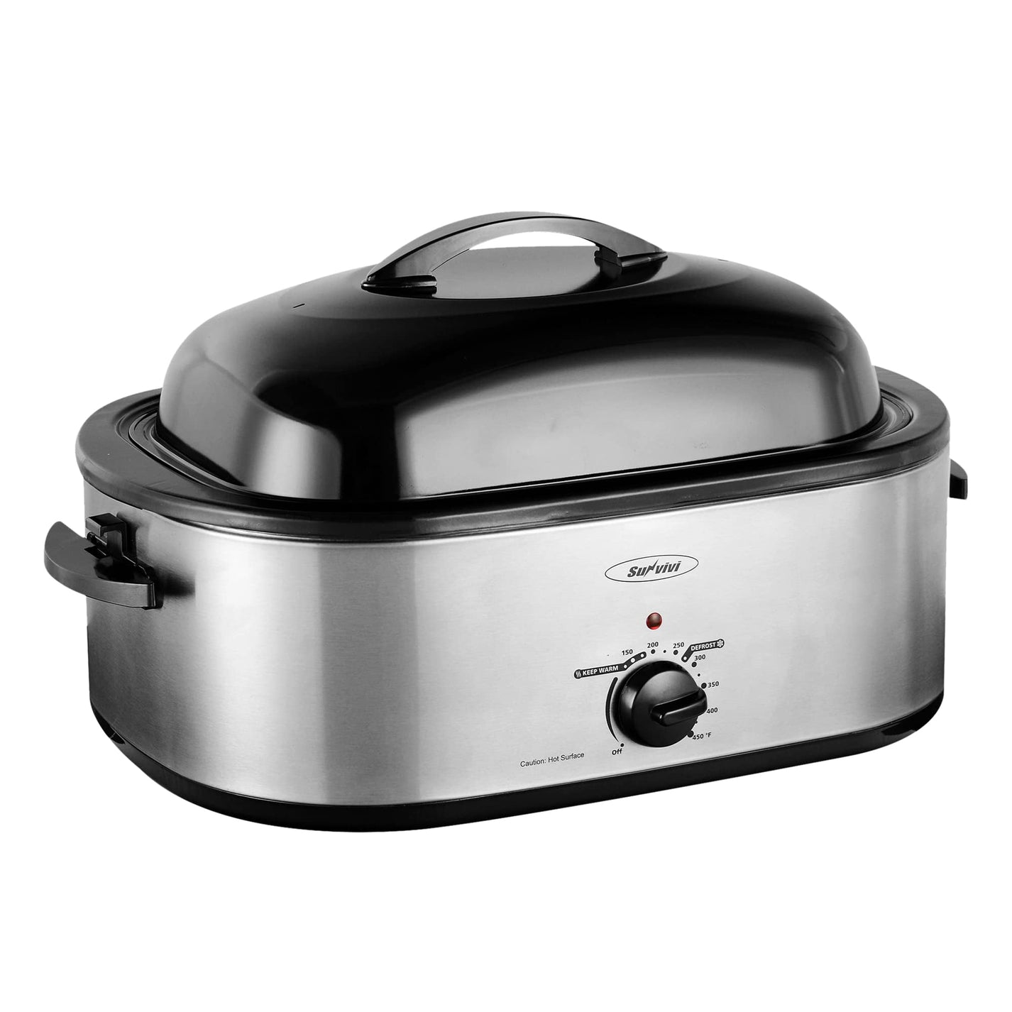 Sunvivi 20 Quart Electric Roaster with Removable Pan, Electric Turkey ...